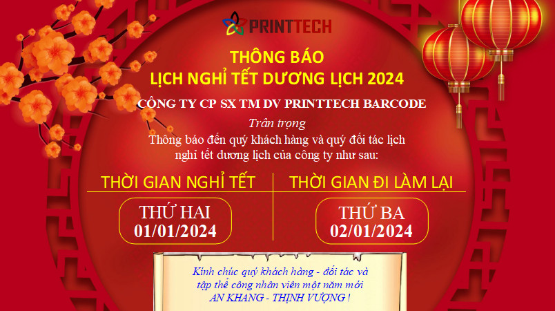 CÔNG TY Cổ phần SX TM DV PRINTTECH BARCODE